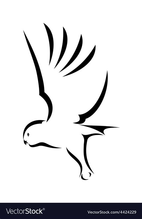 Flying Owl Royalty Free Vector Image Vectorstock