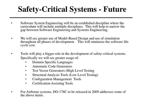 Ppt Past Present And Future Of Safety Critical Real Time Embedded