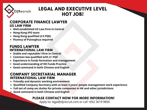 Djrecruit Asia On Linkedin Hotjobs Legal Executive