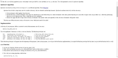 Solved For This Lab You Will First Populate An Array With