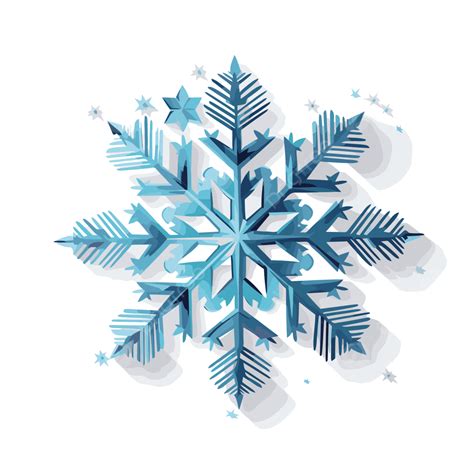 White Snowflake Vector Free Download