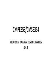 Relational Database Design Examples Algorithms Course Hero