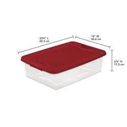 Sterilite® 32 Quart Clear Latching Holiday Box At Menards®