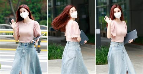 [뉴스1 Pick]김규리 출근길 꾸안꾸 패션으로 시선집중