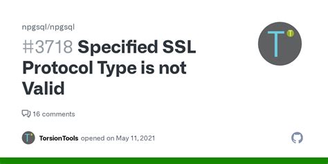 Specified Ssl Protocol Type Is Not Valid · Issue 3718 · Npgsqlnpgsql