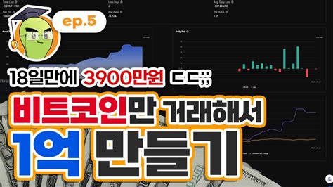 비트코인만 거래해서 3900만원 달성 수익인증 O Youtube