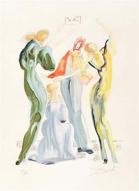 Salvador Dalí­ Les Servantes Or “faith Hope Love” For Sale At