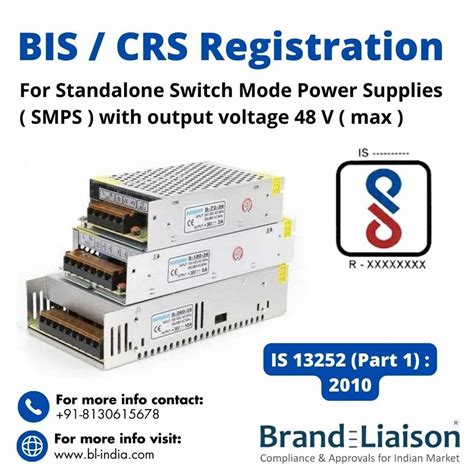 bis crs registration for standalone switch mode power supplies smps