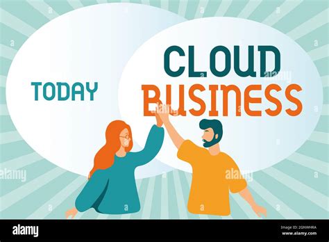 Conceptual Display Cloud Business Word For Computing That Relies On Shared Computing Resources