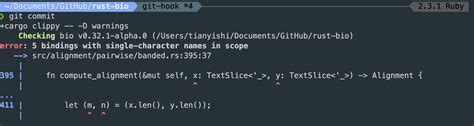 Use Git Hooks · Issue 369 · Rust Biorust Bio · Github