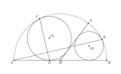 Tikz How To Draw An Inner Circle Of A Circular Sector In Latex With Tkz Euclide Stack Overflow