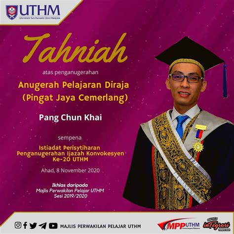 Tahniah Anugerah Majlis Perwakilan Pelajar Uthm