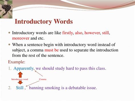 Ppt Using Commas Appropriately With Introductory Clauses And With Conjunctions Powerpoint