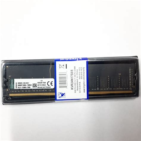 قیمت و خرید رم دسکتاپ Ddr4 تک کاناله 2400 مگاهرتز Cl17 کینگستون مدل Kvr