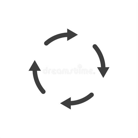 Vector Recycle Bin Icon On White Background EPS10 Stock Illustration