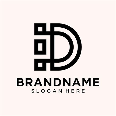 Premium Vector Minimalist D Letter Logo Design Inspiration