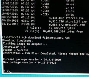 How To Flash Avago LSI RAID Controller Firmware With Boot Disk