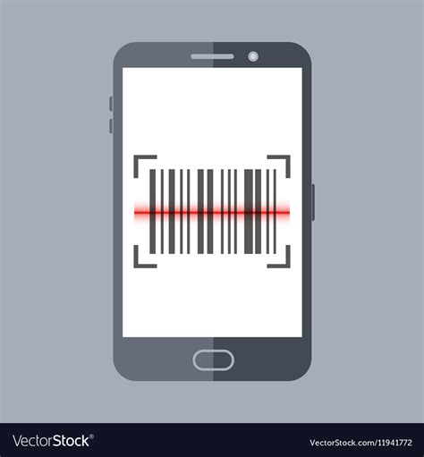 Scan Barcode With Smartphone Royalty Free Vector Image