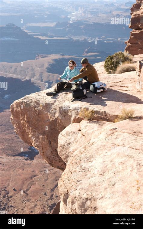 Man And Woman Reading Trail Map Stock Photo Alamy