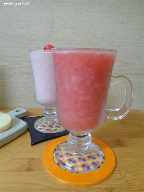 냉동딸기로 만드는 홈카페음료