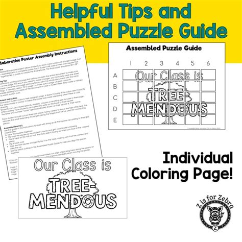 Our Class Is Tree Mendous Collaborative Coloring Poster Activity