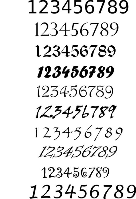 glyphika number styles