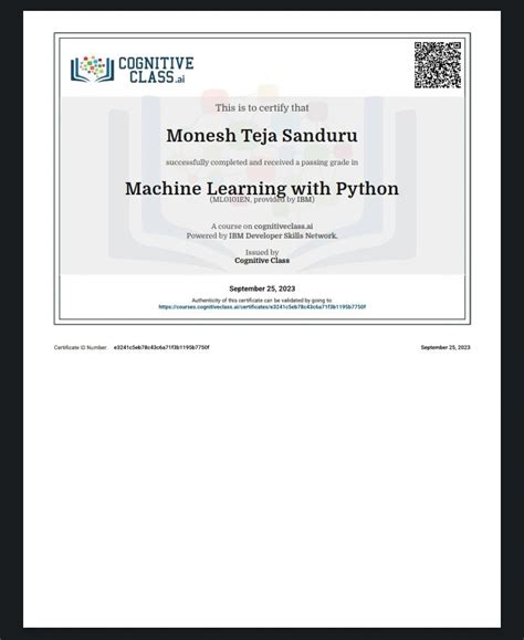Monesh Teja Sanduru On Linkedin Machinelearning Python Ibm