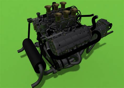🚗 Prv V6 Engine・ Stl File For 3d Printing・cults