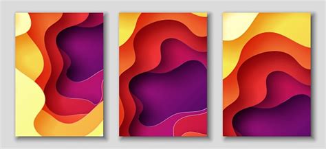 3d 추상적인 배경을 종이 수직 A4 전단지 잘라 모양 벡터 디자인 레이아웃 0명에 대한 스톡 벡터 아트 및 기타 이미지 0명 공예 구멍 Istock