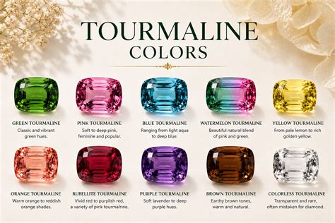 Types Of Tourmaline Colors Complete Guide To All Varieties And Their Me