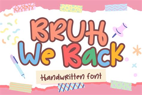 Bruh We Back Font Sophiaspectra Medium