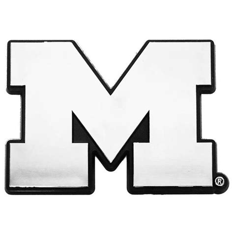 University Michigan M Logo University Of Michigan Mascot Mat Block