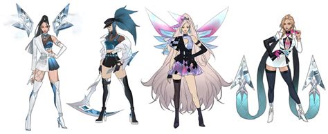 Kda All Out 아칼리 카이사 이블린 컨셉 아트 롤 리그 오브 레전드 에펨코리아