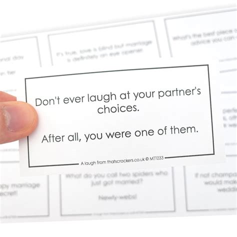Bride And Bride Wedding Cracker Jokes And Mottoes Set Of 12 For Crac The Cracker Company