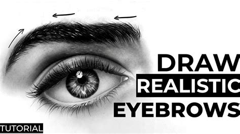 EASY TUTORIAL TO DRAW REALISTIC EYEBROWS WITH PENCIL For Beginners YouTube