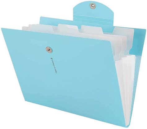 Document Folder A4 Compartment Folder A4 Expandable Portable File Folder A4 Compartment Folder