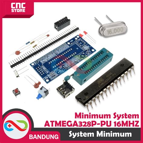 Jual Paket Lengkap Sismin Minsys Minimum System Atmega328p Pu 16mhz Avr