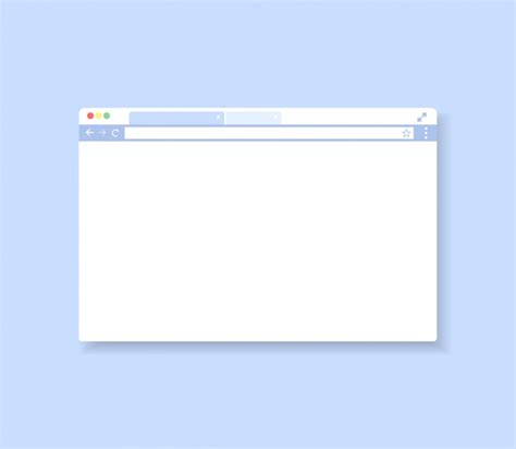 Ventana Del Navegador Web Simple Ventana De Navegador Simple Vector