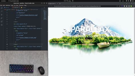 Asmr Programming Parallax Website Low Js Code No Talking Youtube