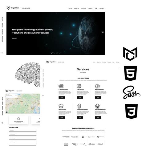 mega click html5 css3 theme website template
