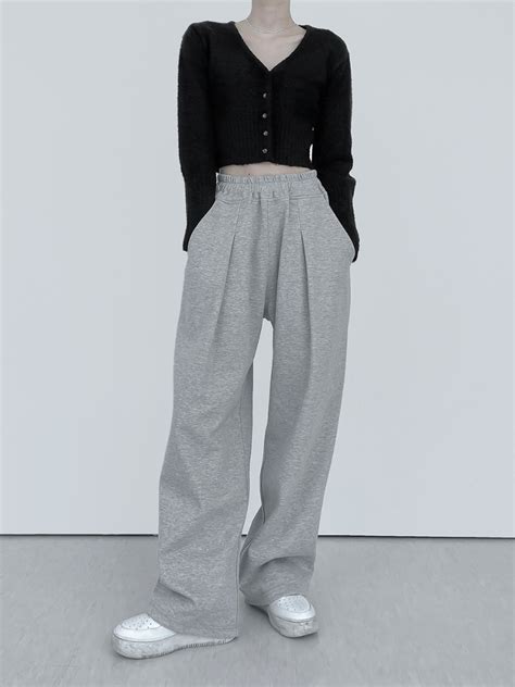 므넴 포핀 핀턱 밴딩팬츠 3color 위시버킷