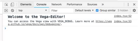 Hint Users About What They Can Do In Console Issue Vega Editor GitHub