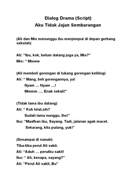 Dialog Drama Script Pdf