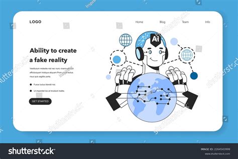 Ability Create Fake Reality Neural Network Stock Vector Royalty Free 2264543999 Shutterstock