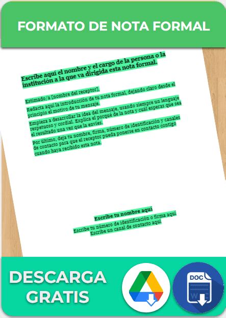 Nota Formal Ejemplos Plantillas Word Excel Canva
