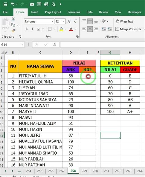 Cara Muda Merubah Nilai Angka Menjadi Huruf Dengan Cepat Di Excel