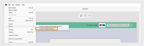 Export Custom Design Options In Adobe Captivate