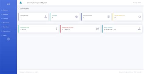 Laundry Shop Management System Project In Php With Source Code And