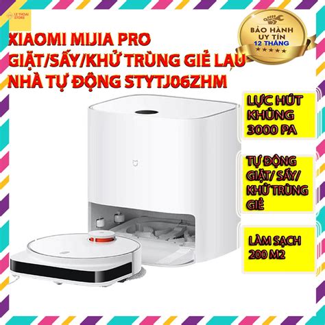 Robot hút bụi lau nhà Xiaomi Mijia SC Pro giặt giẻ tự nhiên lau xoáy mạnh mẽ và uy lực