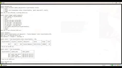 Trigger Mysql Command Prompt Laragon Youtube